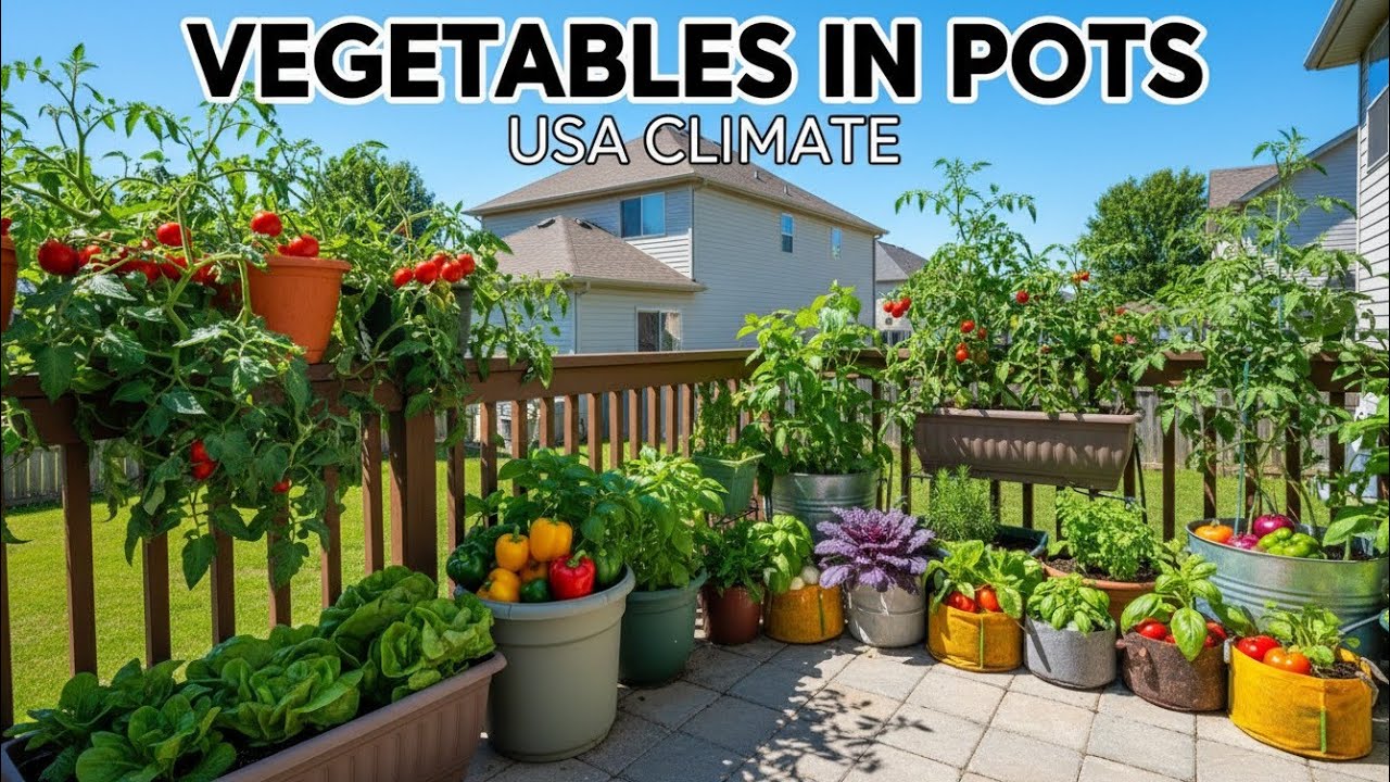 Best Vegetables to Grow in Pots (Container Gardening) - YouTube