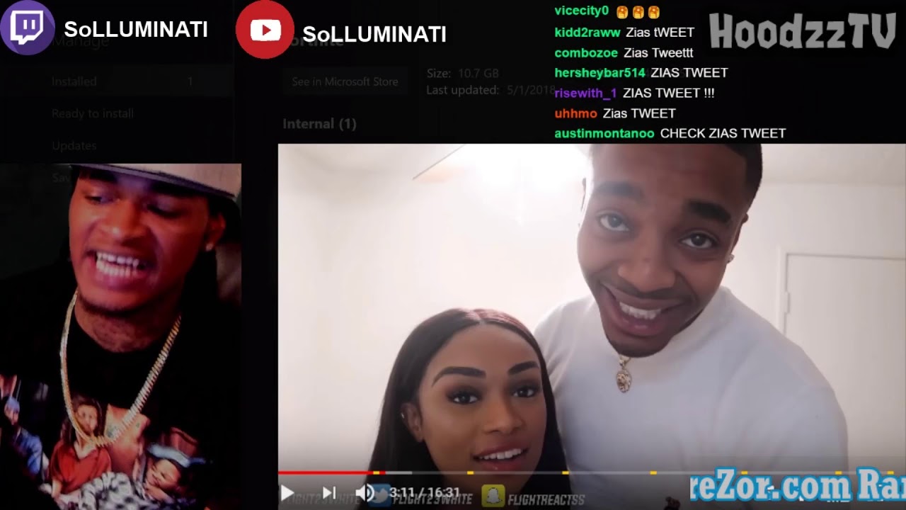 SoLLuminati wants to FIGHT Flightreacts - Reacts to Him & Desiree ...