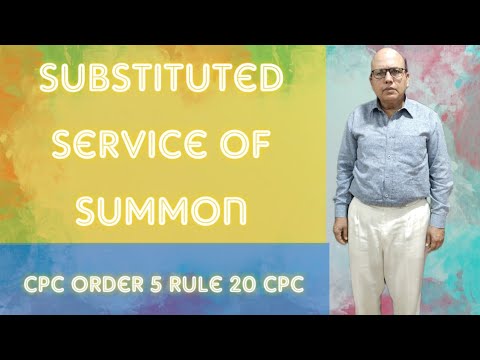 substituted service of notice or summons order 5 rule 20 civil ...
