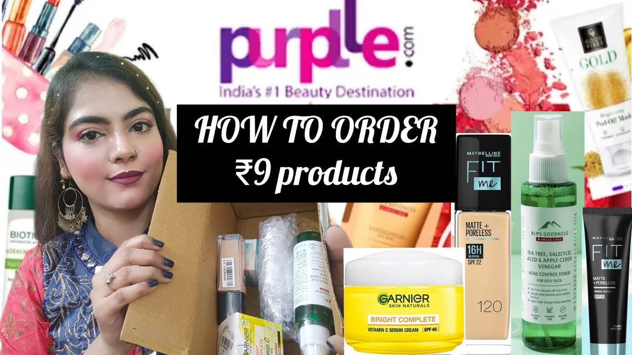Purple Sale Haul Only Rs. 9💜Purple Products Unboxing!! Shopping Haul # ...