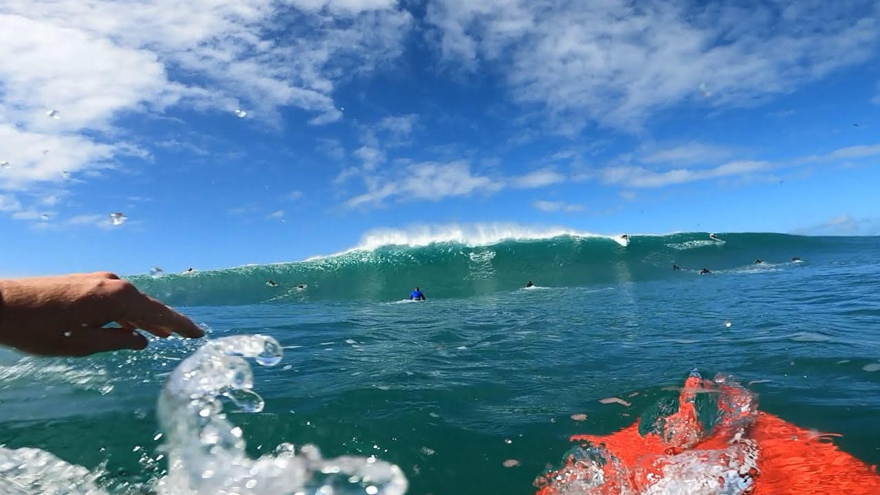 POV RAW CLIPS LEASH BREAKS AT SECOND REEF PIPE TIME TO SWIM! - YouTube