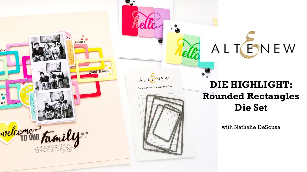 3 Ways to Use Rounded Rectangles Dies (Scrapbook Page, Journal, AND ...