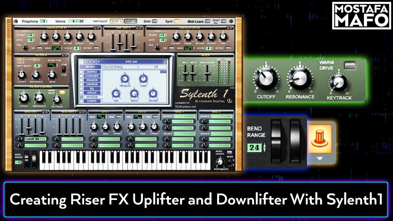 Mostafa Mafo EDM Tutorials - Creating Riser FX Uplifter and Downlifter With Sylenth1 - YouTube