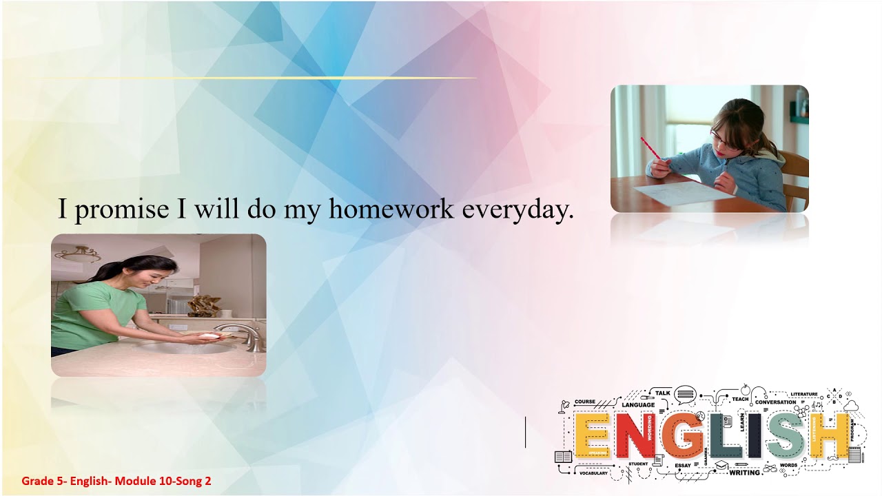 Grade 5 English Module 10 Song 2 - YouTube