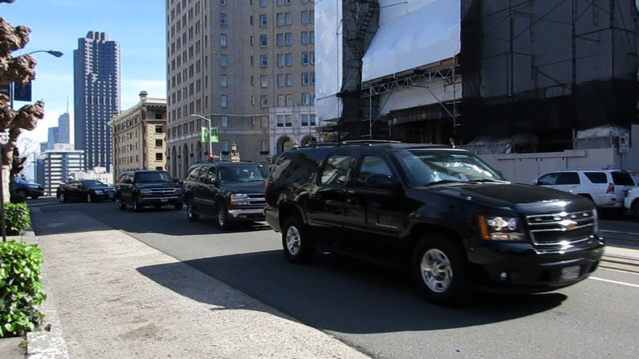 Canadian Prime Minister Justin Trudeau Motorcade San Francisco ...