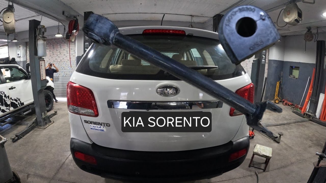 replacing rear trailing arm - stabilizer bushing . kia sorento 2010 ...