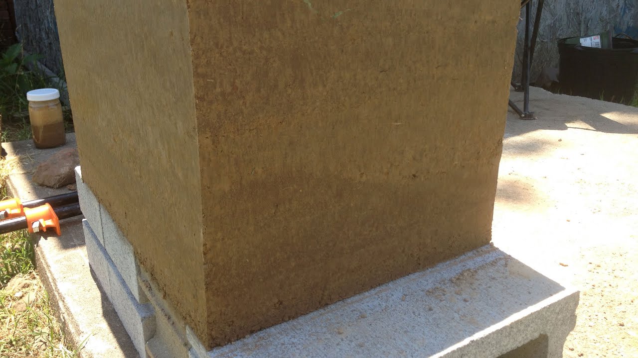 Rammed Earth Test Block - YouTube
