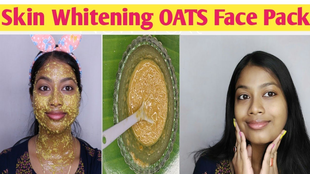 Oats Face Pack For Treatment Acne and Skin Brightening || Reduce Dark ...