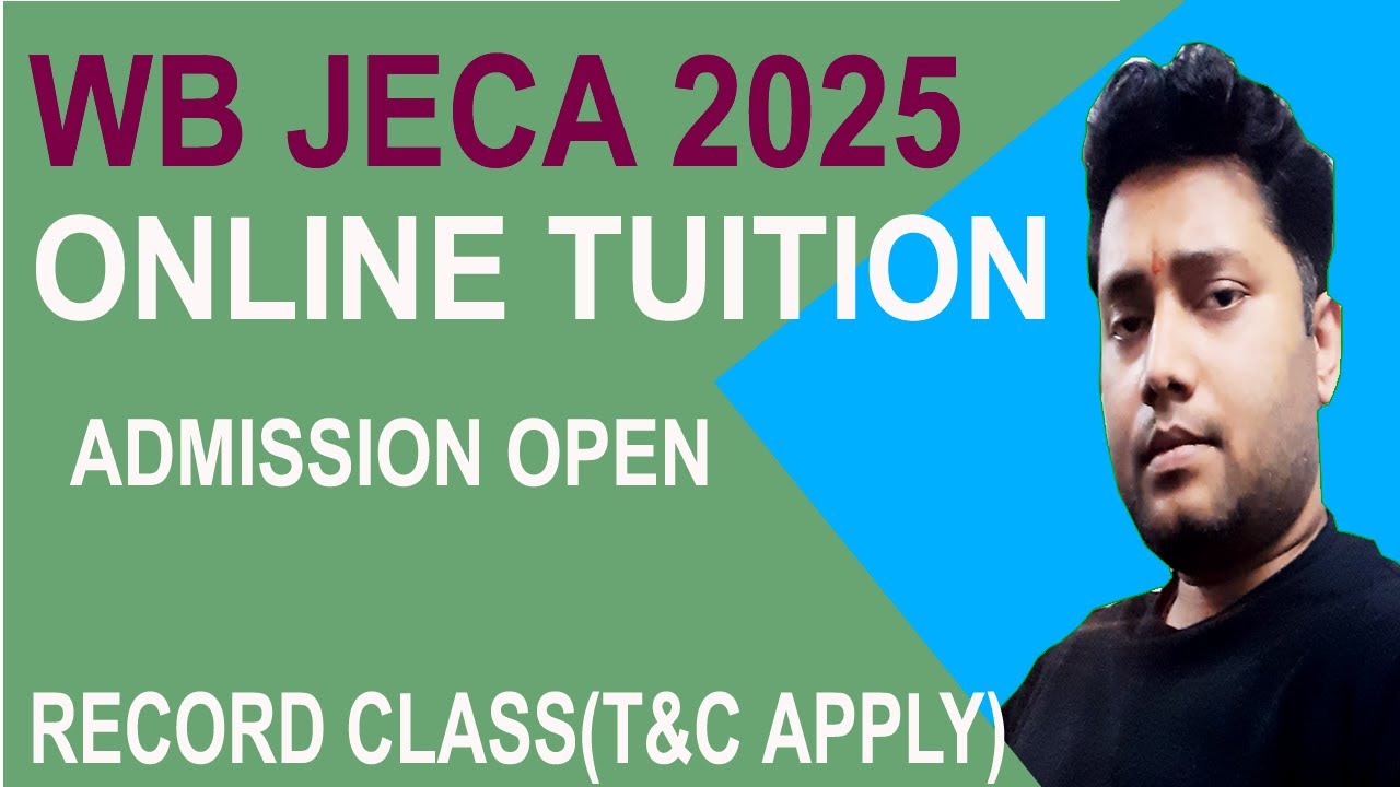 WB JECA EXAM 2025 ONLINE TUITION | JECA COACHING IN WEST BENGAL - YouTube