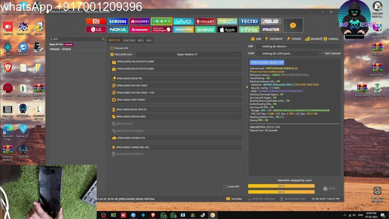 OPPO A3 Pro (CPH2665) FRP Unlock UnlockTool Auth Free - YouTube