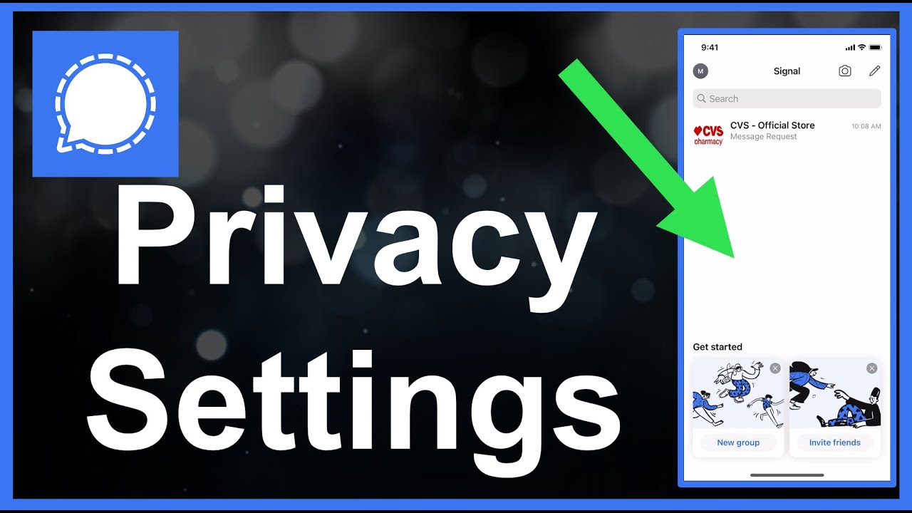 Signal App Privacy Setting - YouTube
