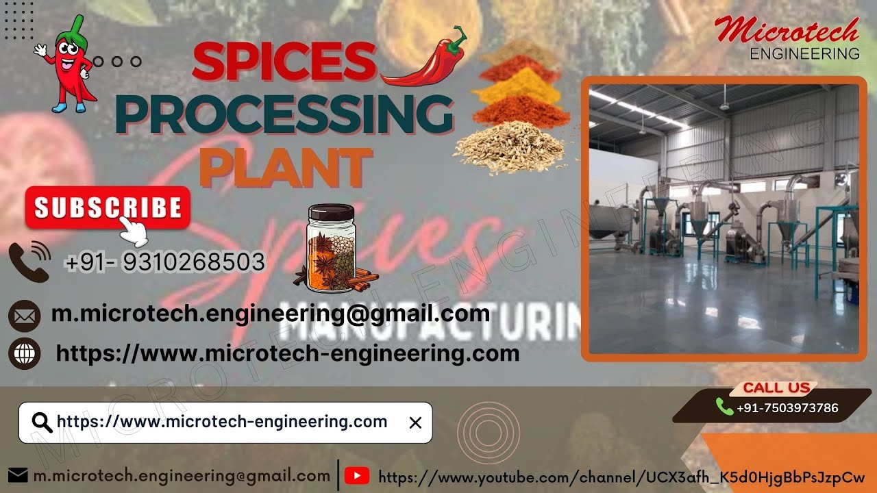 SPICES PROCESSING PLANT, FULLY AUTOMATIC SPICE PROCESSING PLANT - YouTube