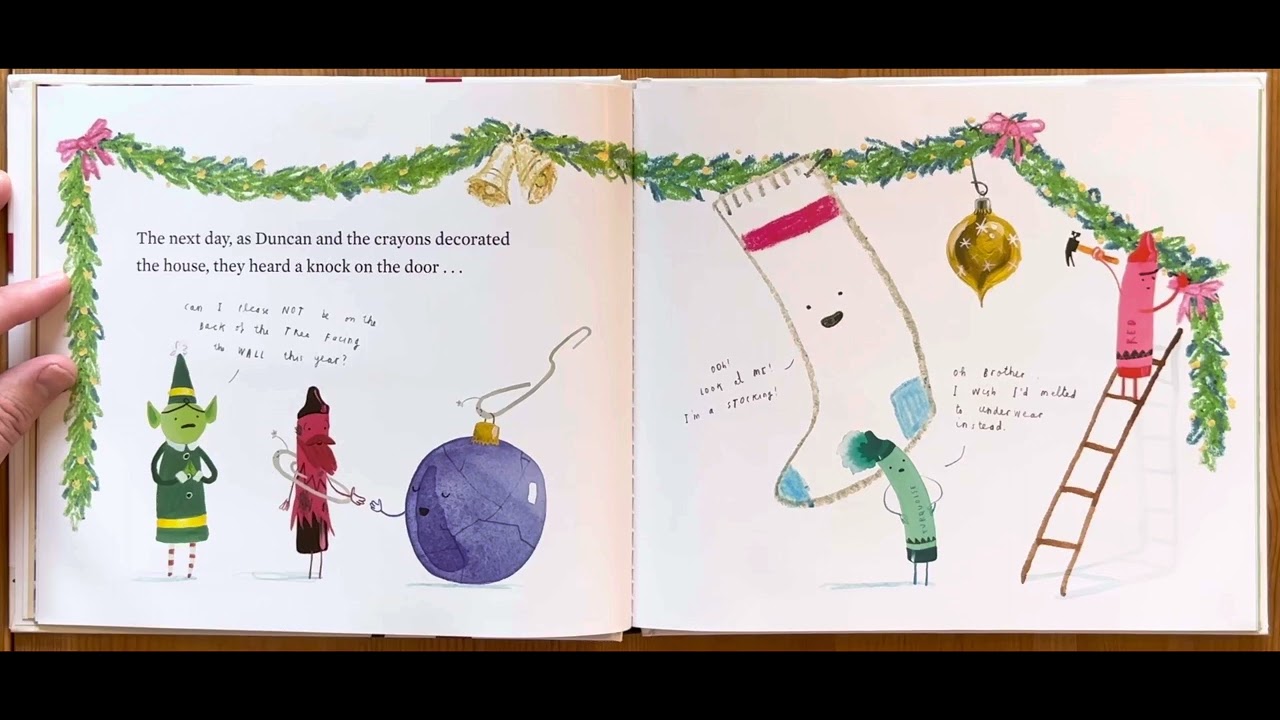 Ash reads The Crayons’ Christmas by Drew Daywalt illustrated by Oliver ...