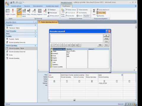 Microsoft Office Access 2007 - Tworzenie i obsługa Kwerend - YouTube