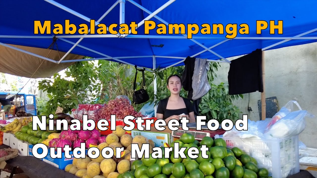 Mabalacat Ninabel Street Food and Market in the Philippines - YouTube
