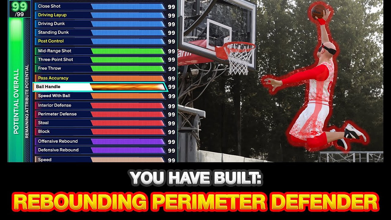 RARE Rebounding Perimeter Defender Build | HOF Rebound Chaser + 93 ...