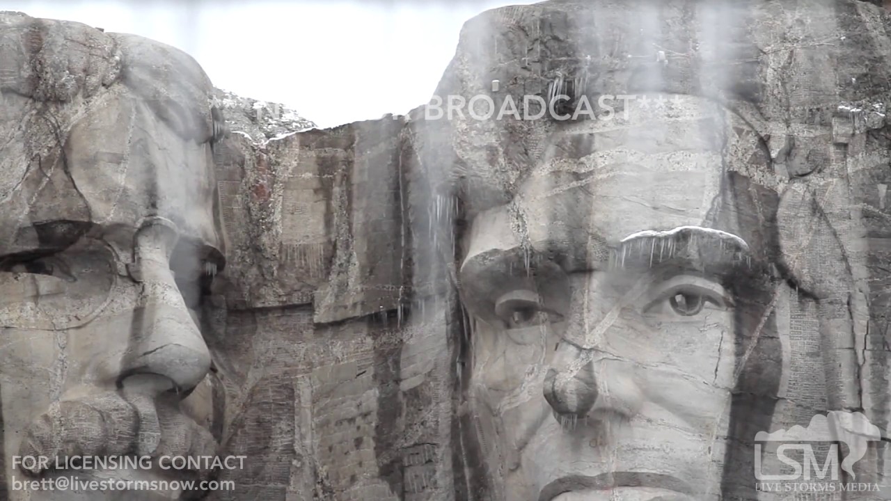 04-25-2017 Keystone, South Dakota - Mount Rushmore Snow - YouTube