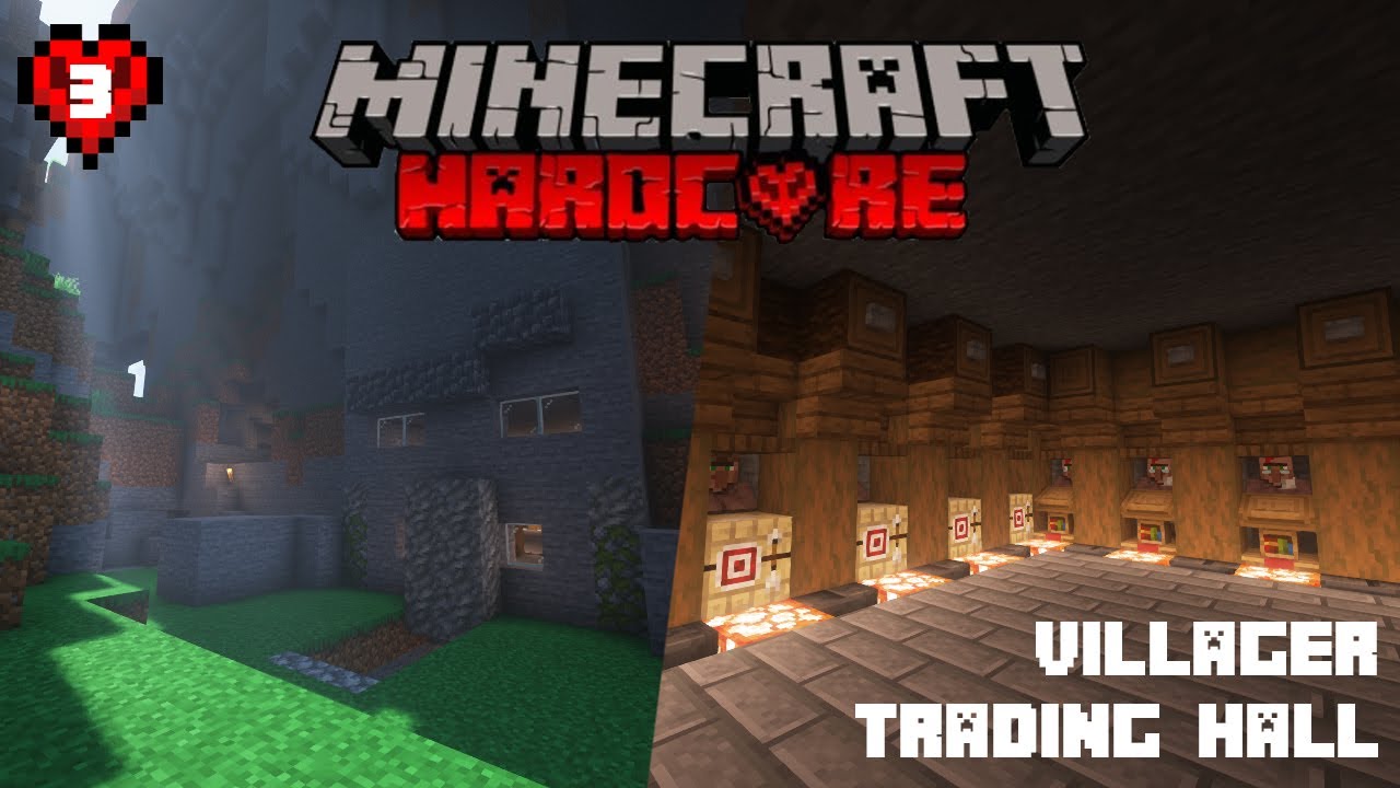 AKU MEMBUAT ULTIMATE TRADING HALL DI MINECRAFT HARDCORE!! - YouTube
