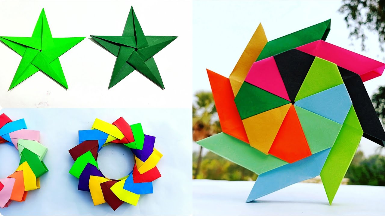 3 Easy Paper Christmas Star || 3 Paper Star Making || DIY - YouTube