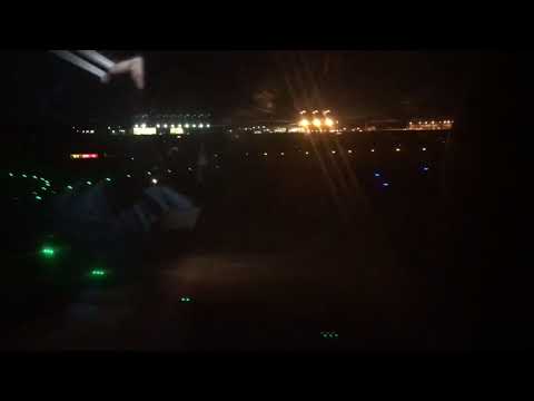 Delta MD-88 Night Taxi and Takeoff from Atlanta