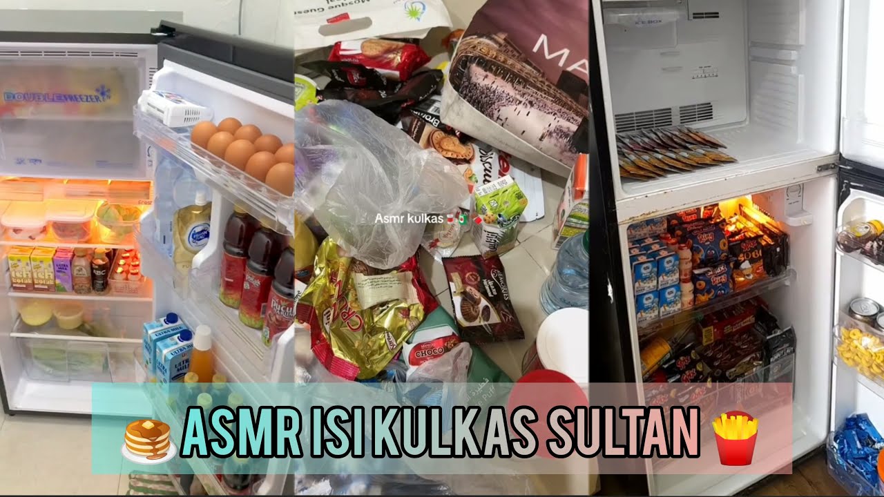 ASMR Restock and Refill Isi Kulkas 🥞🥃// Part 56 - YouTube
