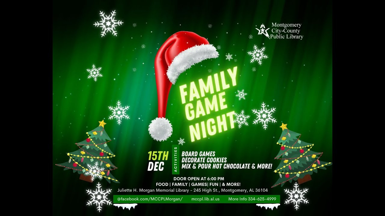 Holiday events at Juliette Hampton Morgan Memorial Library - YouTube