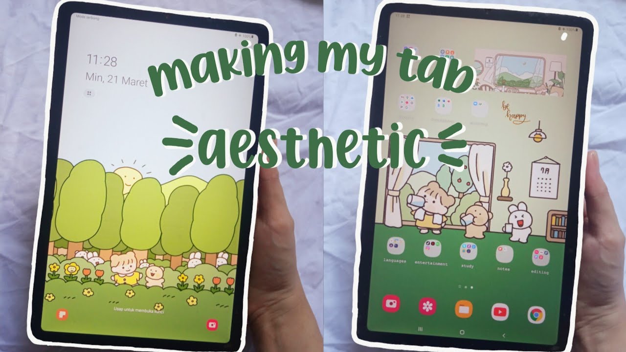 (eng sub) 💫aesthetic samsung galaxy tab s6 lite customization📱how i ...