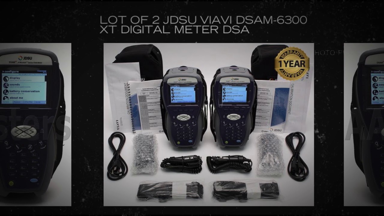 Lot of 2 JDSU Viavi DSAM-6300 xt Digital Meter DSAM-6300xt - YouTube