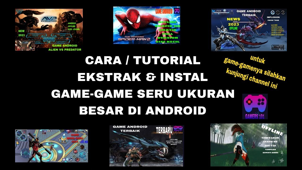 Cara memainkan game-game seru android berukuran besar #game - YouTube