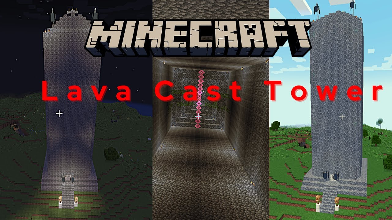 Making Beautiful Tower || Lava Cast || Minecraft || Creative Mode - YouTube