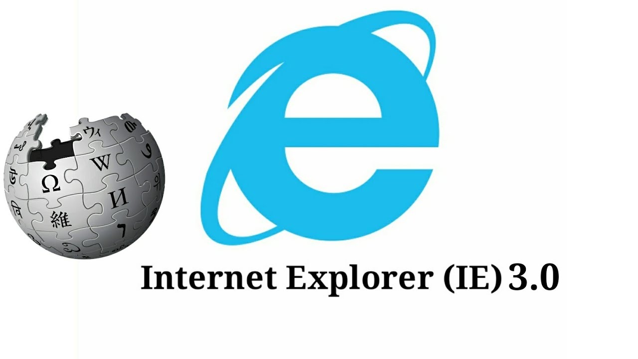 1996, Internet Explorer 3.0 - YouTube