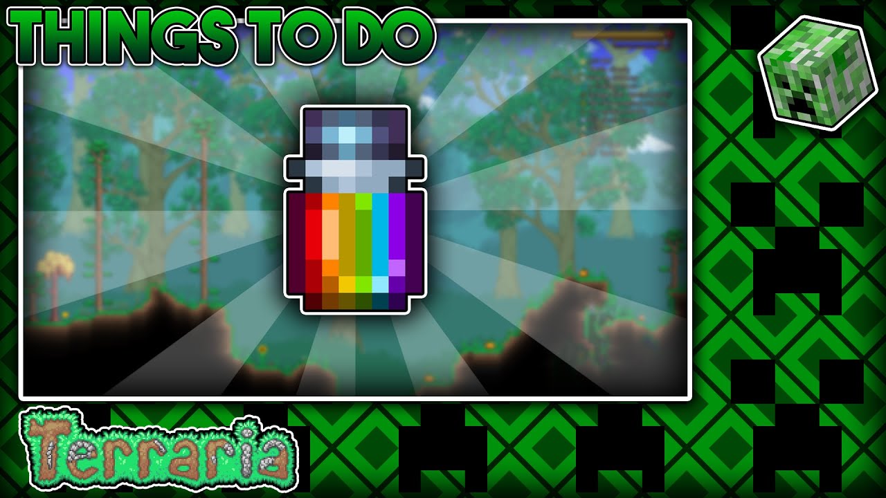 Things to Do | Terraria Episode 1 | Rainbow Dye - YouTube
