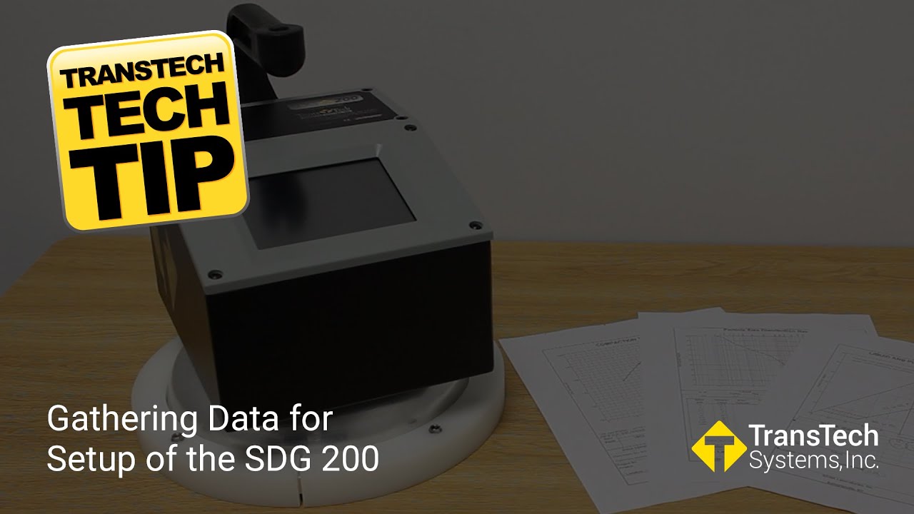 SDG 200 Gathering Data for Setup - YouTube