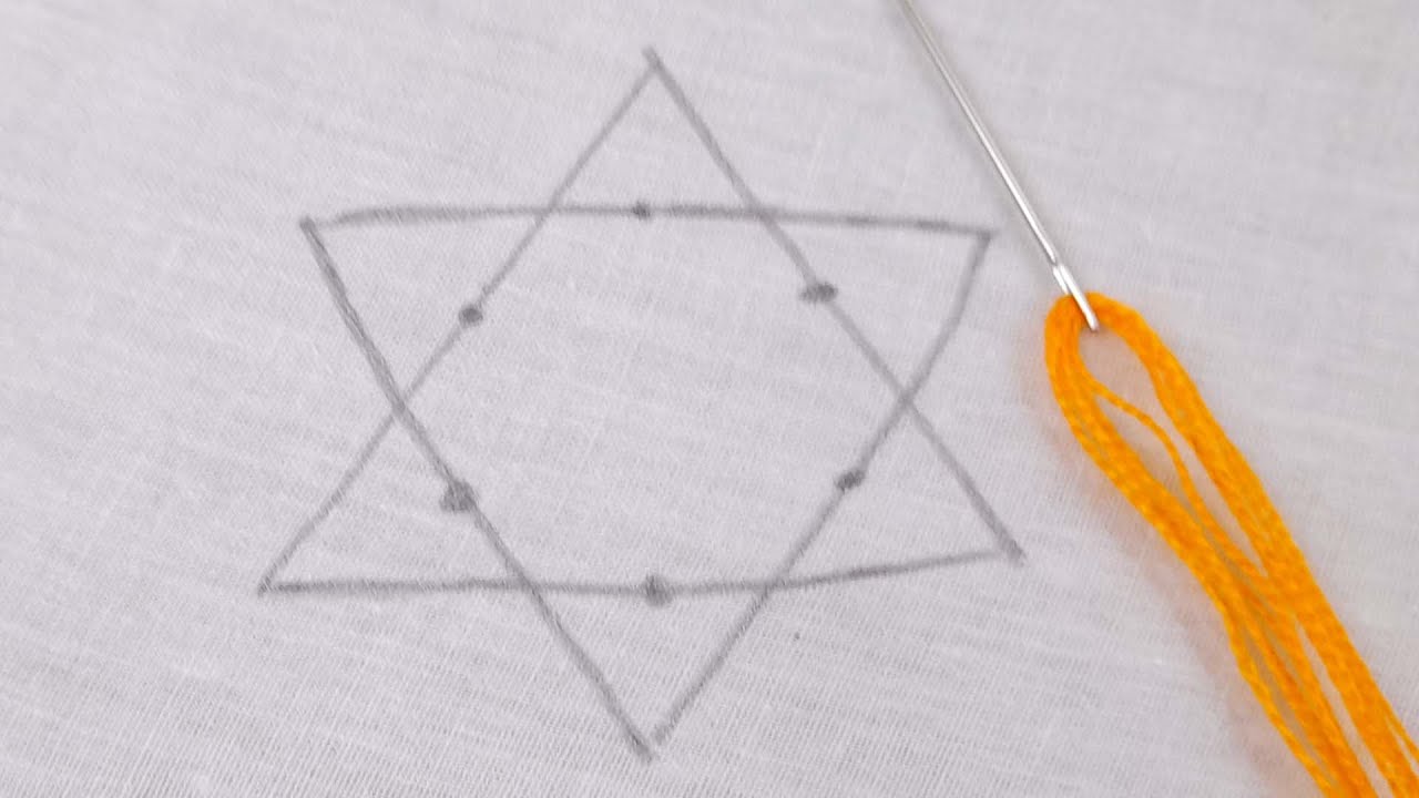 Hand Embroidery: Star Stitch - YouTube