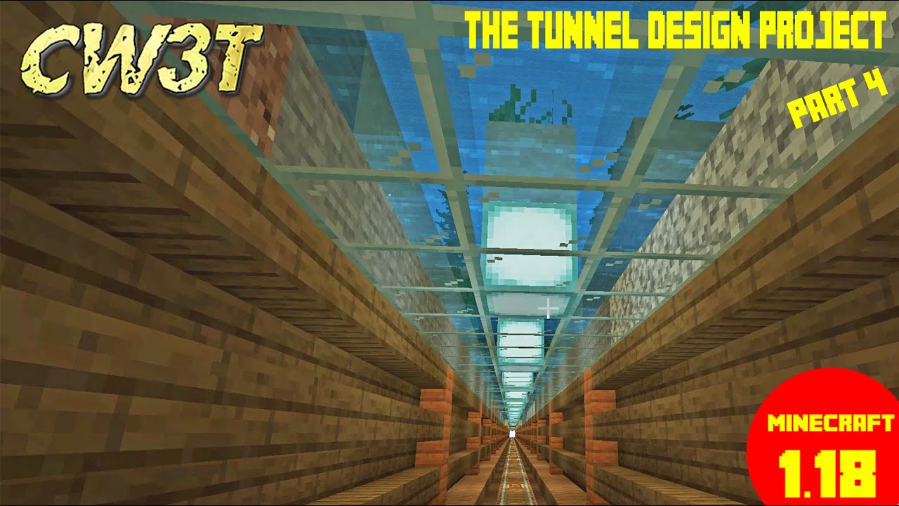 Minecraft - The tunnel design project (part 4) - YouTube