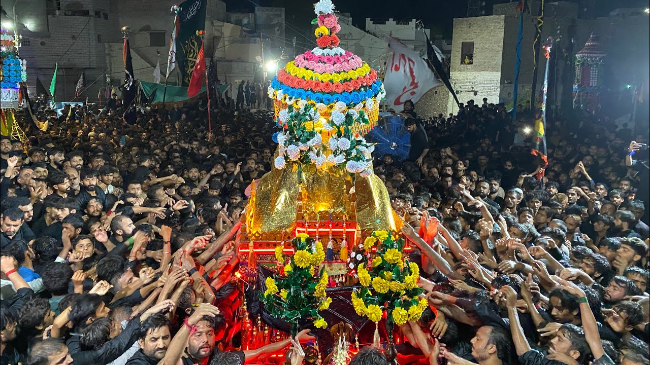 5th Muharram 1446 | 2024 - Mosque Taazia | Old Sukkur | Ikhtitam - YouTube