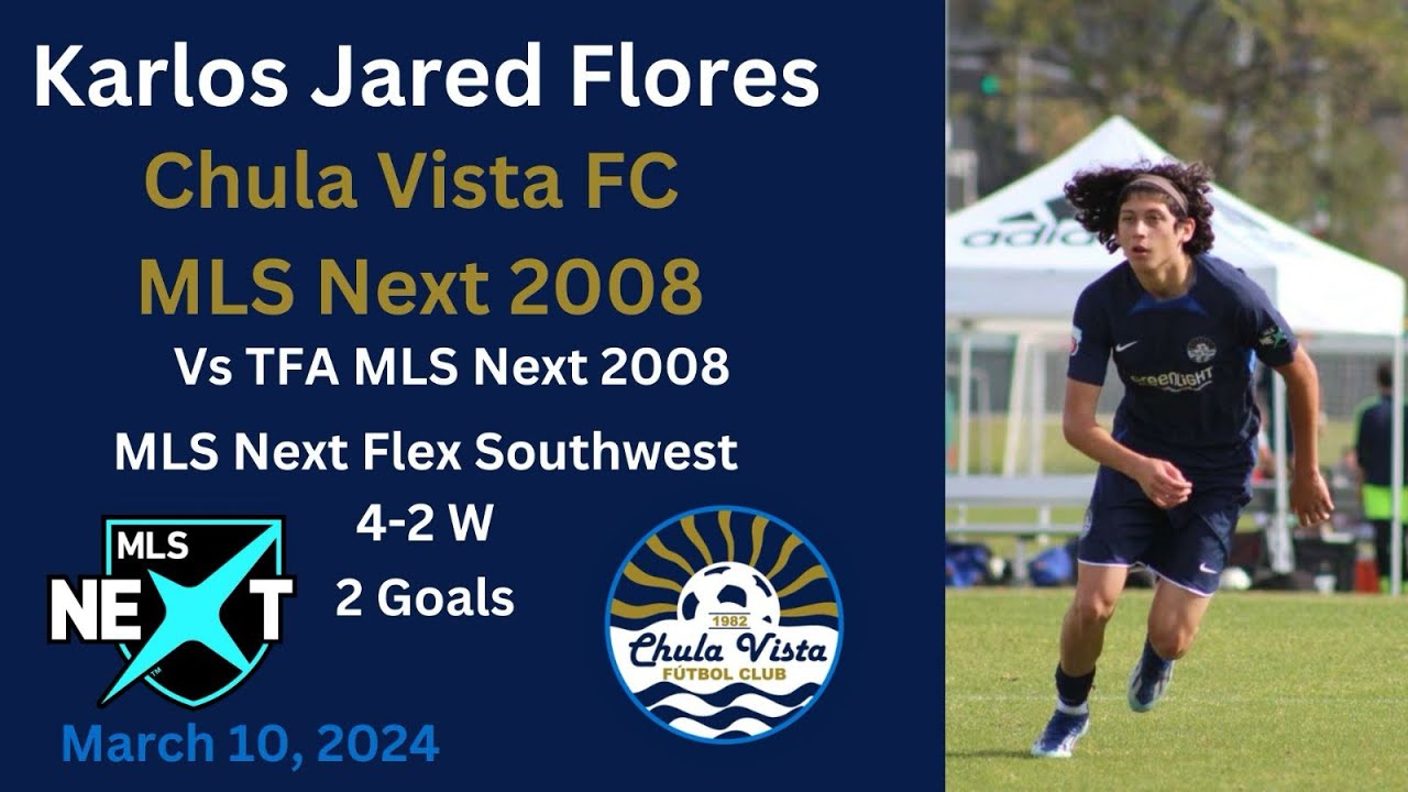Karlos Jared Flores Highlights vs TFA MLS Next 2008 - YouTube