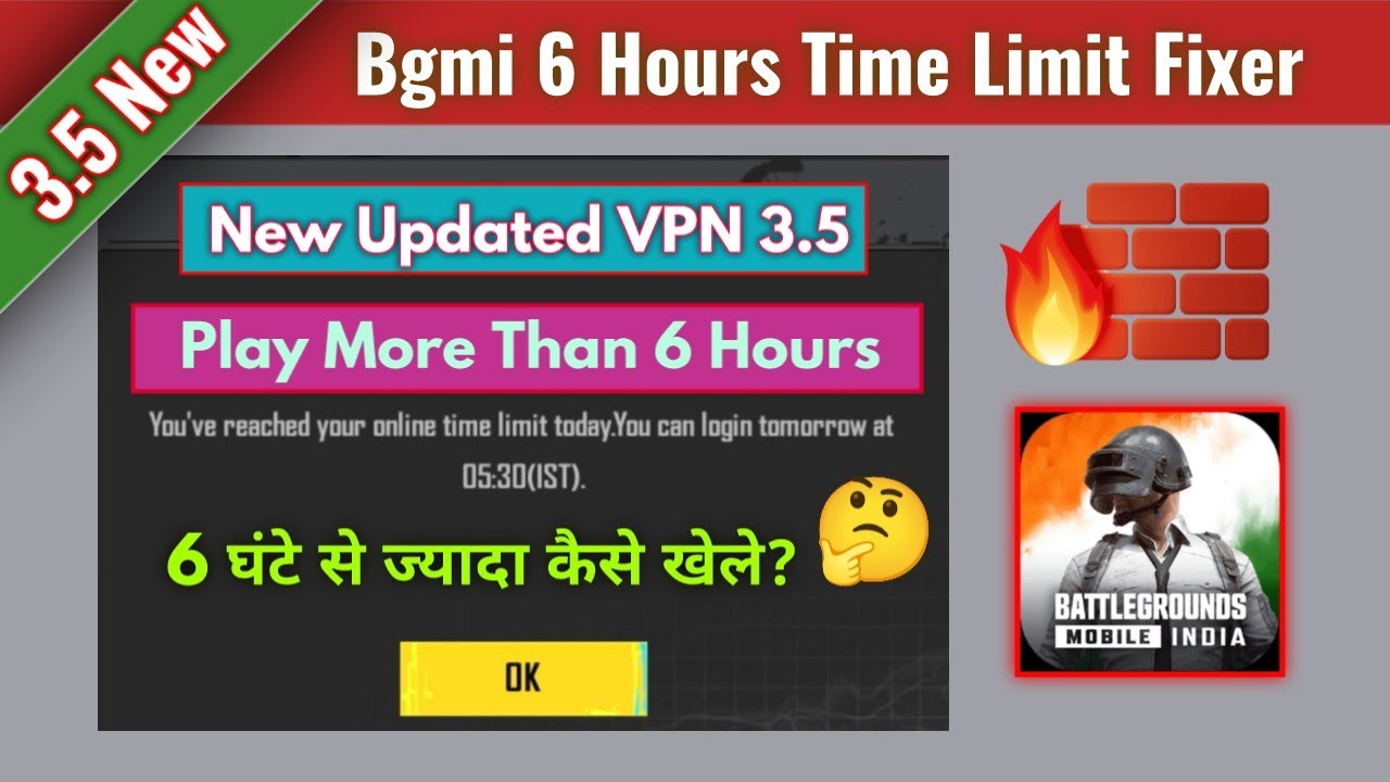 How to Fix 6 Hours Limit in Bgmi | Bgmi 6 Hours Limit Solution 3.5 ...