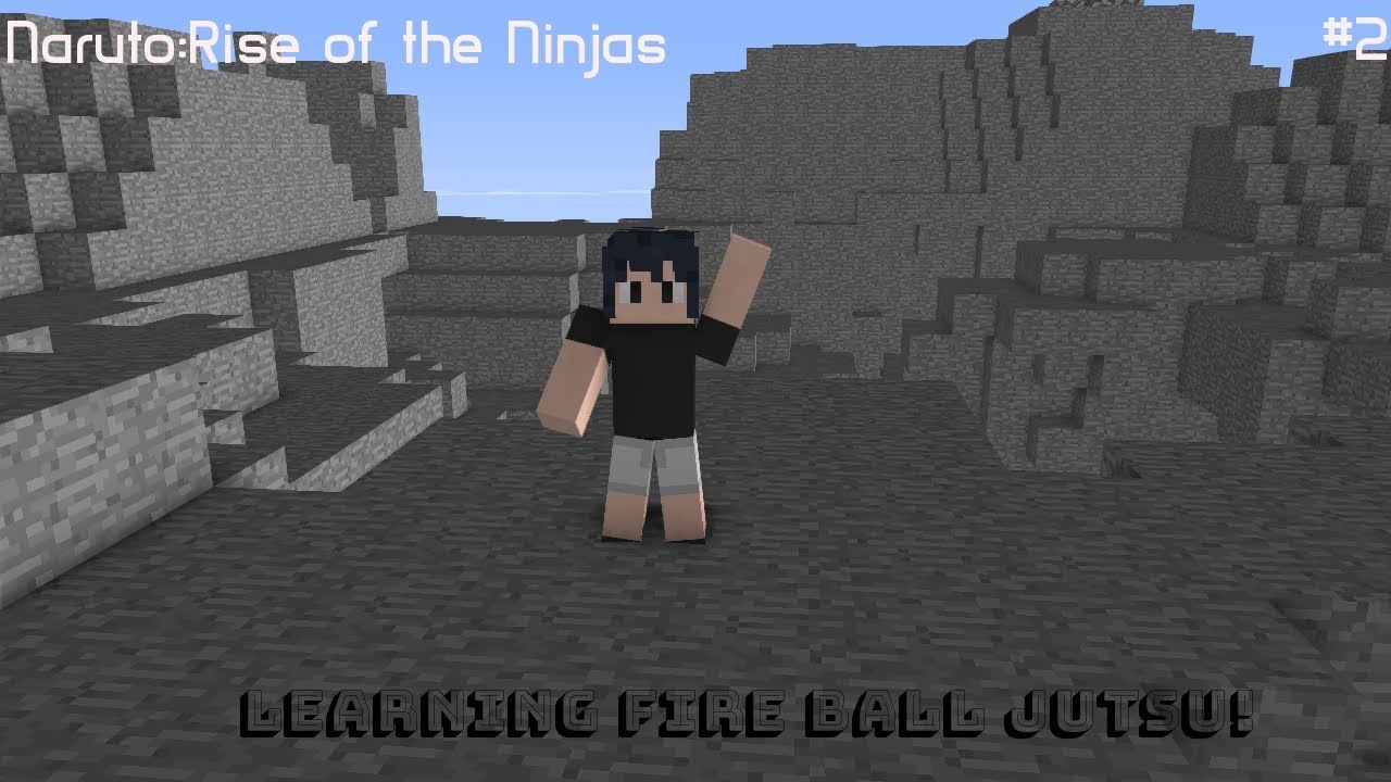 Learning Fire Ball Jutsu - [Ep 2] Naruto: Rise of the Ninjas (Minecraft ...