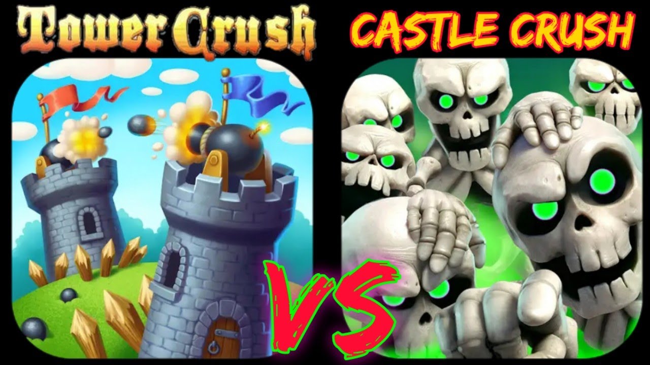 Castle crush Vs Tower Crush Game comparison!! - YouTube