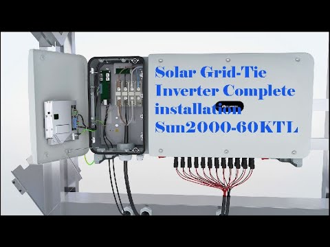 Solar Inverter Installation || Huawei Grid-Tie Inverter Sun2000-60KTL ...
