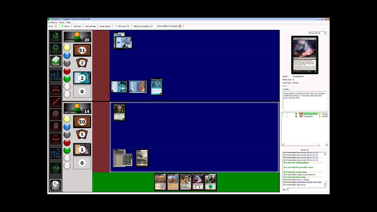 Magic the Gathering Legacy. Junkblade vs Merfolk Game 1 - YouTube