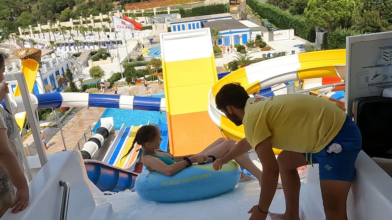 Cevahir Aquapark - Boomerang Water Slide (4k) - YouTube