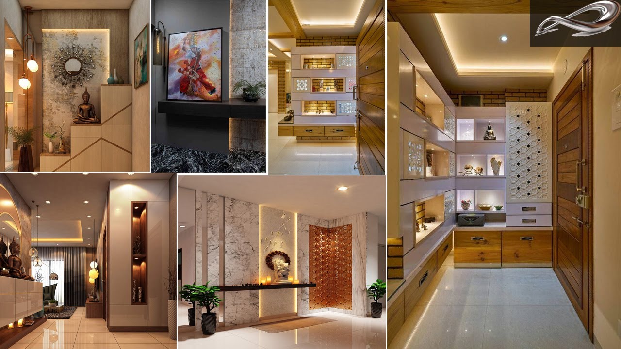 Entryway Wall Decor Ideas | Hallway Entrance Wall Decorative Ideas 2021 ...