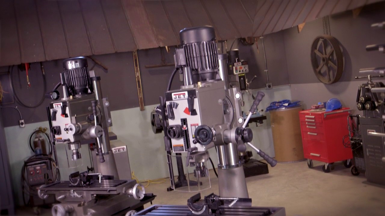 JET Round Column MIll Drill - YouTube