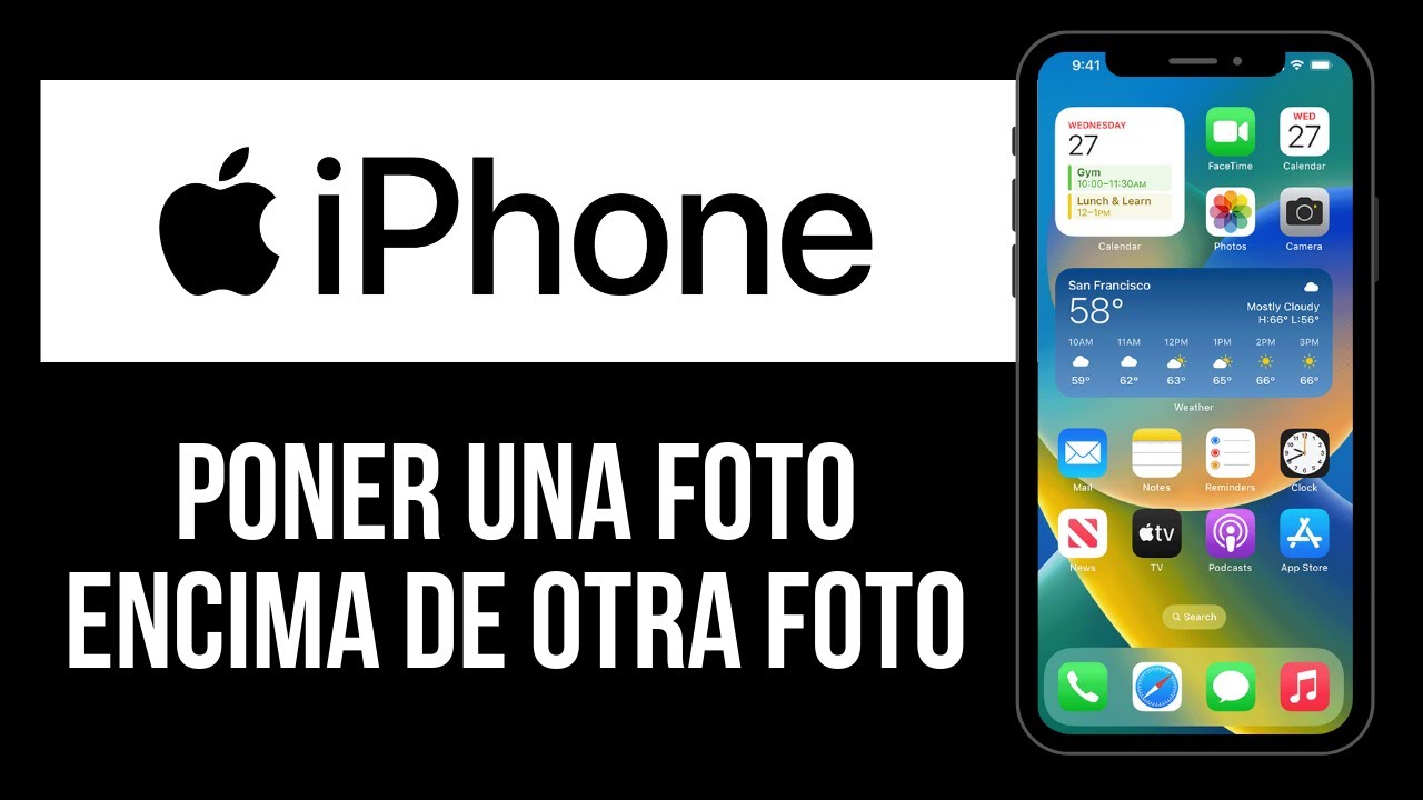 Cómo poner una foto encima de otra foto en iPhone (2026) - YouTube