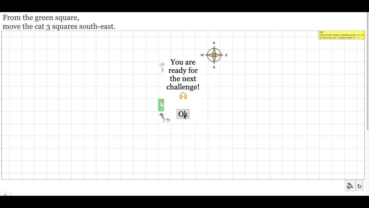 Eight point compass Interactive For Primary 4 Maths Coordinates ...