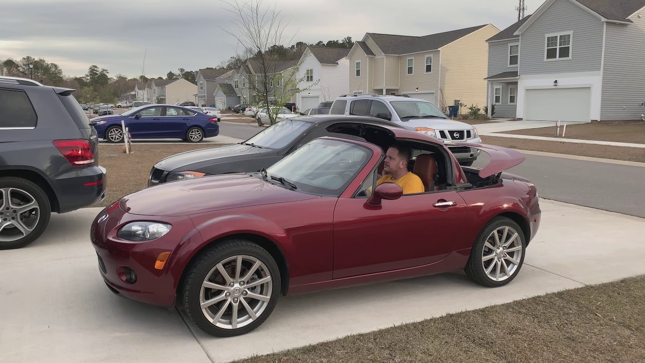 NC Miata PRHT Opening - YouTube