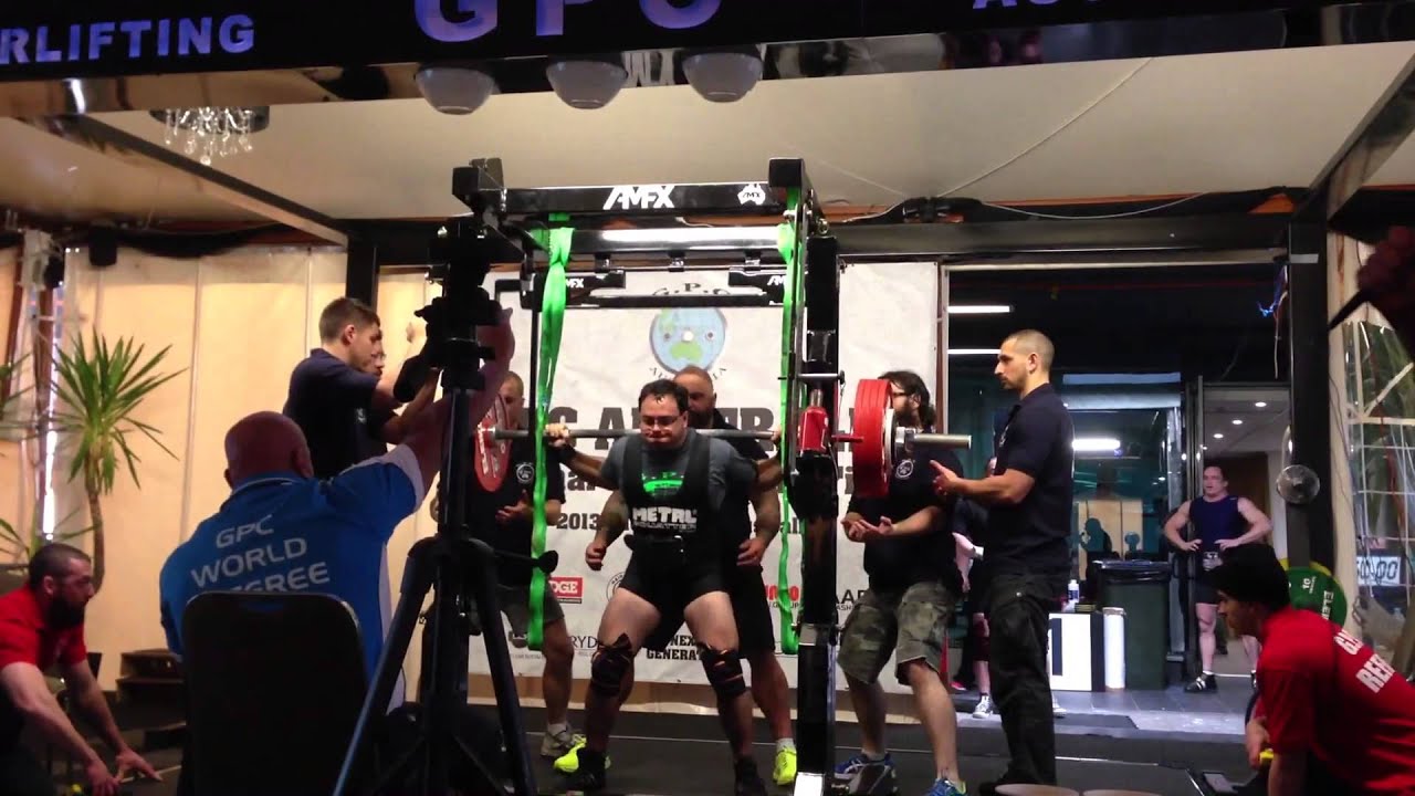 GPC Australia Nationals 2013 - Equipped squat - 1st attempt - 240kg ...