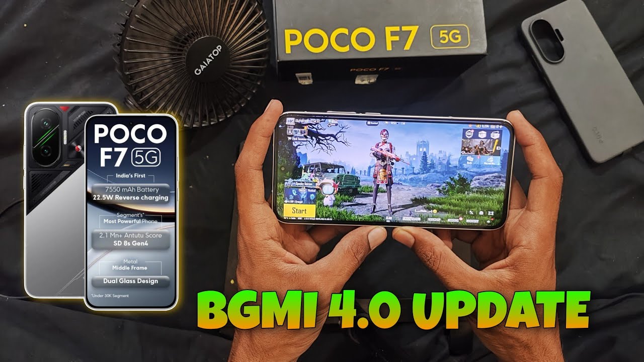 POCO F7 SUPER SMOOTH+120FPS? BGMI 4.0 UPDATE - YouTube